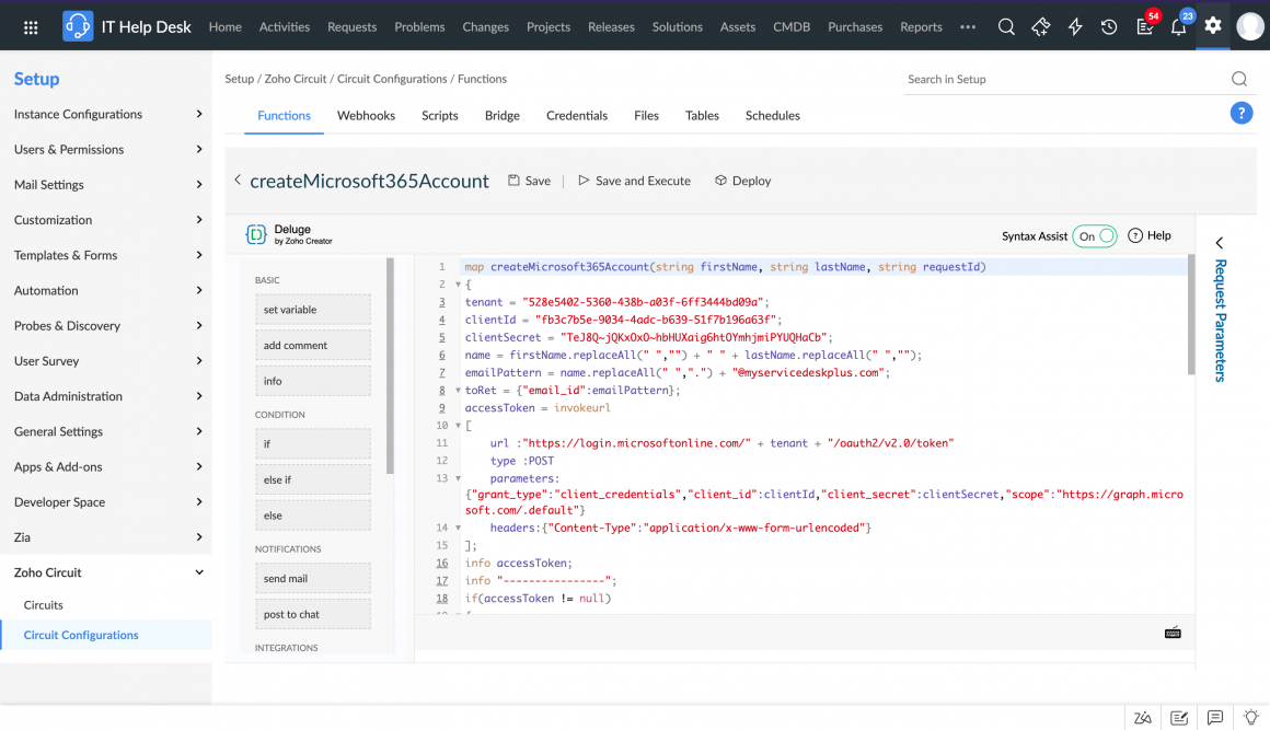 Introducing single-touch workflow automation in ServiceDesk Plus Cloud - ManageEngine Blog